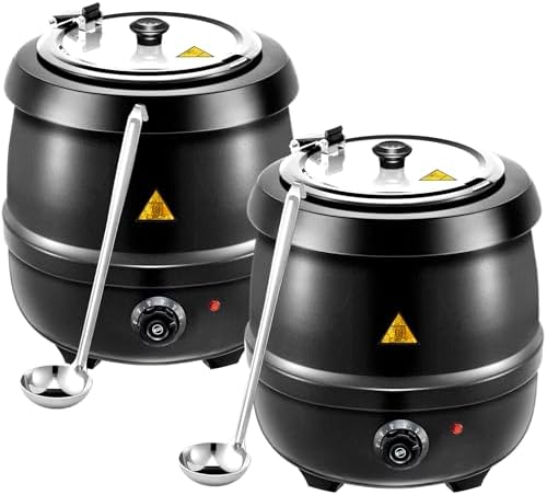 Amazon.com: Suclain 2 10.5 Quart Commercial Soup Warmer 110v Electric ...