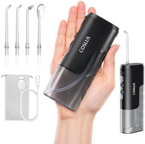 Amazon.com: COSLUS T40 Mini Water Flosser for Travel: Portable Compact ...