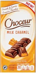 Amazon.com: Choceur Smooth & Creamy European Chocolate: Crunchy Salted Caramel, Milk Caramel ...
