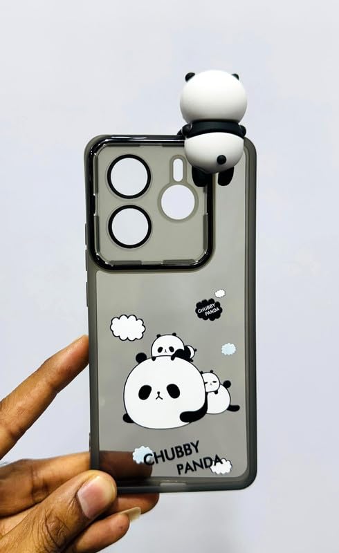 RM Cute Panda Phone Case for Redmi Note 14, 3D Cartoon Design with ...