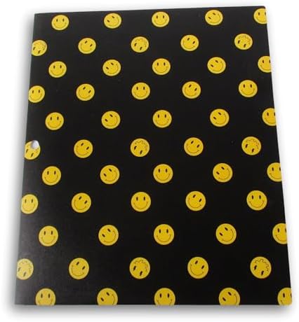 Amazon.com : Smiley Face Portfolio Folder - 3-Hole with 2-Pockets ...