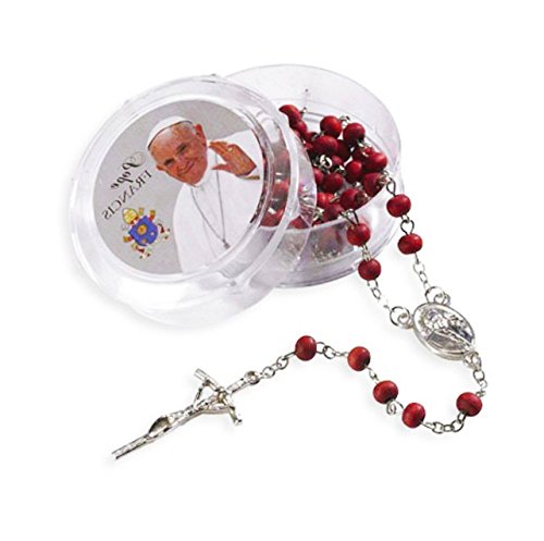 Buy col-p Catholic Handmade Pope Francis Rose Scented Bead Rosary ...