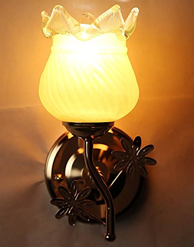 40Watts Royal Glass Round Fancy Light Wall lamp with Metal Fitting and ...