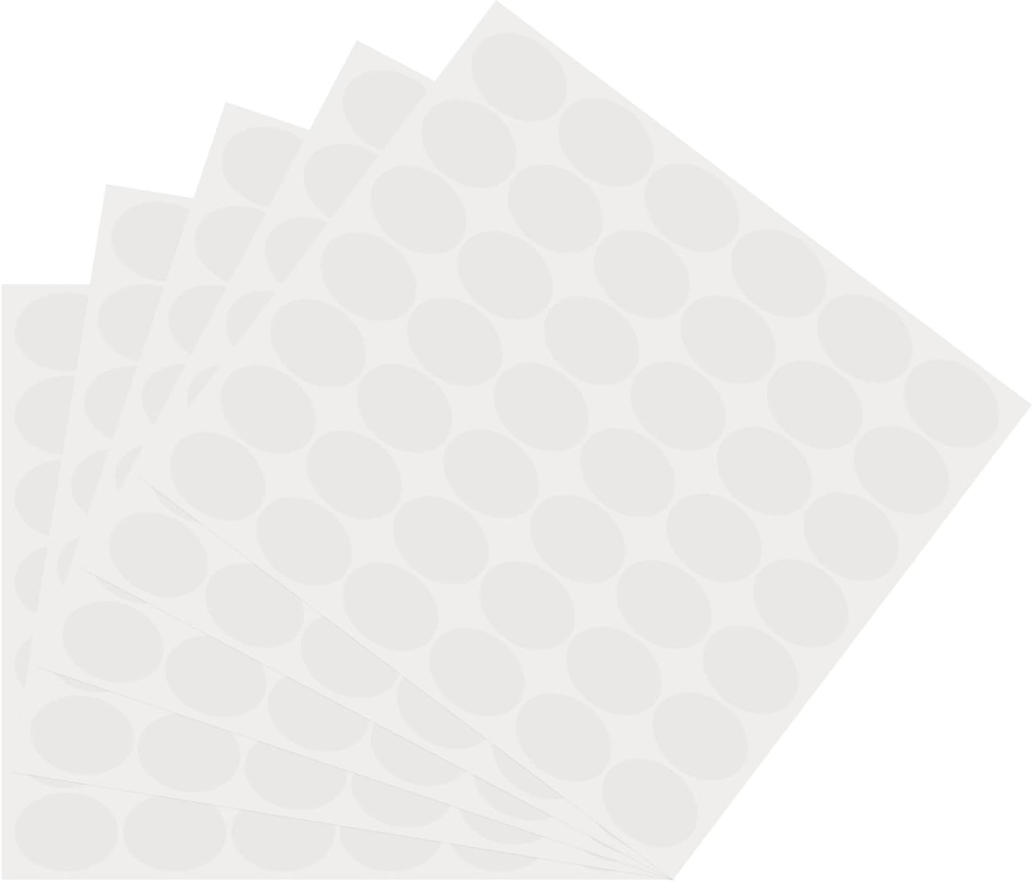 Amazon.com: MECCANIXITY PVC Transparent Oval Seal Labels Stickers Sheet ...