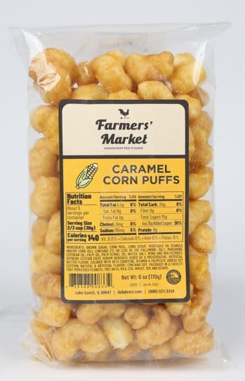 Amazon.com : Preserves and Caramel Puffs (Caramel Corn Puffs - 1 Pack ...