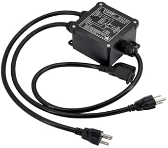 OONO AC120V 15Amp Automatic Transfer Switch, ATS Auto Transfer Switch ...