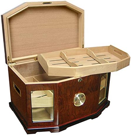 ExpressItBest Large Premium Desktop Humidor – Glass Top – Flag of ...