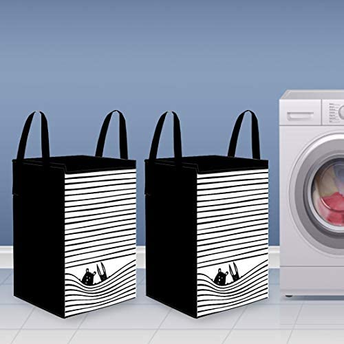 Wonder Cub Laundry Basket for Clothes|Toy Storage Box foldable with lid ...