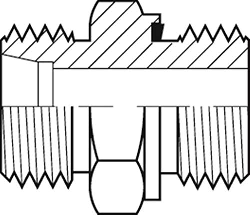 Adaptall 5002L-15-08 Series 5002L Carbon Steel Straight Light Duty ...