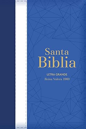 Biblia/ Holy Bible: Rvr60 Azul, Crema, Azul Marino Tricolor Con Indice ...