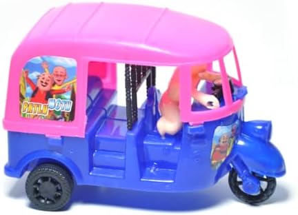 ARB Toys Pull Back Plastic Auto Rickshaw Model Toy - Perfect for ...