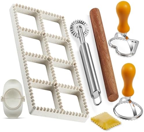 Amazon.com: Ravioli Maker Press, Ravioli Stamp Maker - Heart Round ...