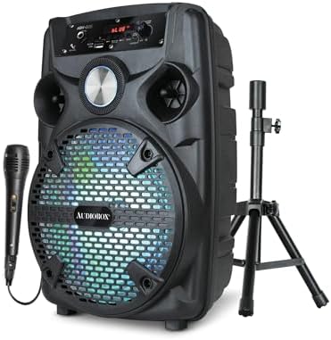 Amazon.com: Audiobox ABX-82S Portable 8" PA Speaker with Stand, WaveSync™ Technology, Bluetooth ...