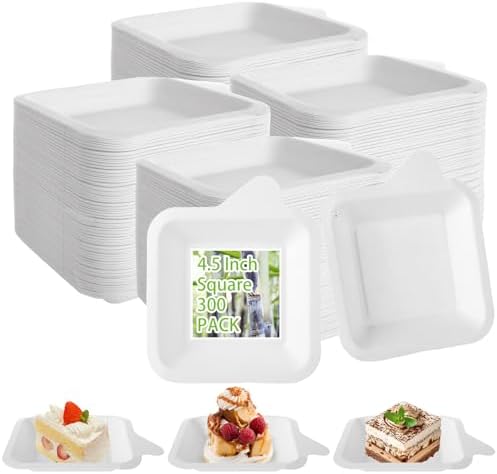 Amazon.com: Oungy 300 PCS Small Paper Plates 4 Inch Small Disposable ...