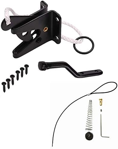 Amazon.com: Self Locking Gate Gravity Latch Stainless Steel Spring ...