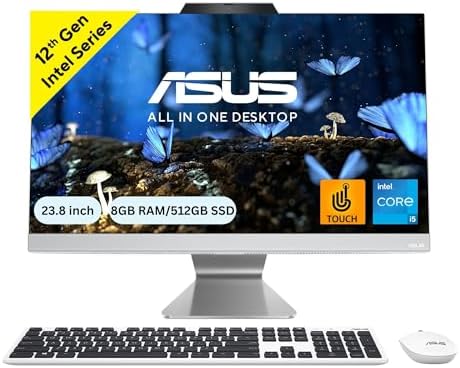 ASUS AiO A3 Series, 23.8" (60.45 cm) FHD, Intel Core i5-1235U 12th Gen ...