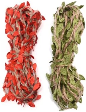 Samvardhan 10m Leaf Rope Natural Hessian Jute Twine Rope Burlap Ribbon ...