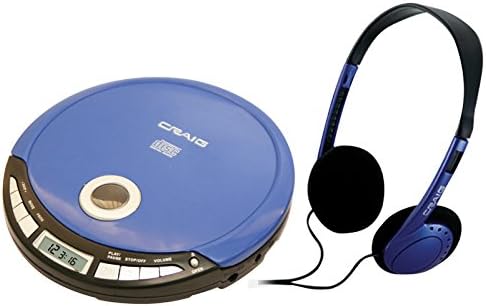 Amazon.com: Craig Electronics Personal CD Player with Headphones, Blue ...