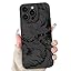 Amazon.com: Lovmooful Compatible for iPhone 16 Pro Max Case Cute Cool Butterfly Black Design for ...