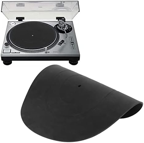 Black Rubber Turntable Mat - LP Slip Mat, Vibration Reduction Static ...