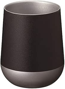 Amazon｜ゴーウェル Zalatto タンブラー ラウンド 真空断熱 ステンレス サーモ 保冷 保温 二重構造 310ml ブラック (メンズ ライク おしゃれ マット シリーズ) TS ...