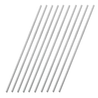 Litoexpe 10 Pack Fully Threaded Rod M3 x 150mm, 304 Stainless Steel ...