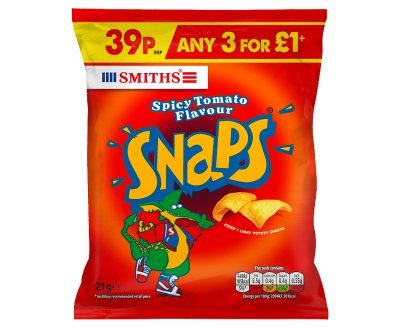 Amazon.com : Smiths Snaps Spicy Tomato Flavour (21g x 30) : Grocery ...