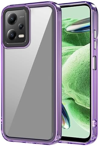 Amazon Basics Back Case Cover for Mi Redmi 12 5G (TPU + PC_Translucent Purple) : Amazon.in