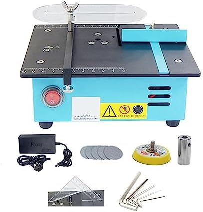 ZYWUOY Mini Scie de Table 96 W Bleue - Scies de Coupe en Métal ...