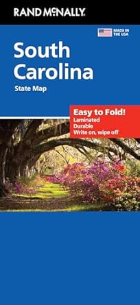 Rand McNally Easy to Fold: South Carolina State Laminated Map: Rand ...