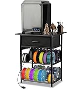 Amazon.com: AHOWPD 3D Printer Rack Filaments Storage - Rolling 3d ...