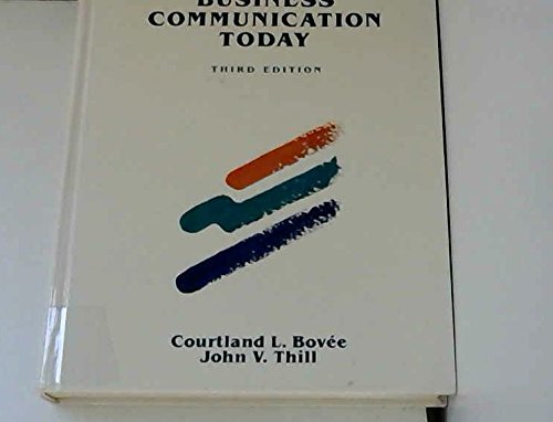 Business Communication Today: Bovee, Courtland L.: 9780070067462 ...