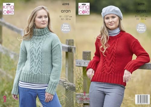 King Cole 4840 Knitting Pattern Womens Slipover and Sweater in King ...