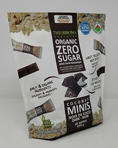 THEOBROMA chocolat Mini chocolat noir bio zéro sucre, une collation ...