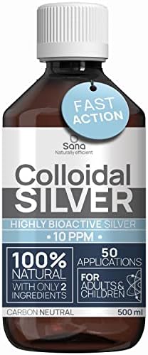 Amazon.com: Colloidal Silver Liquid 16 fl oz 10 PPM - Bioactive ...