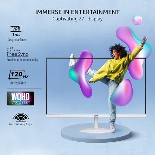 Acer SA272U G 27 Inch WQHD 2560 x 1440 IPS Backlit LED Monitor | 120Hz ...