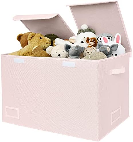 Hearts Foldable Pop Up Room Tidy Storage Chest Toy Box for Girls & Boys ...