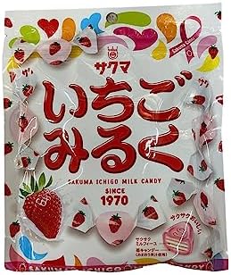 Amazon.com: Sakuma Seika Strawberry Milk Candy. Creamy. Sweet Treat ...