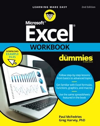 Excel Workbook For Dummies: McFedries, Paul, Harvey, Greg: 9781119832157: Amazon.com: Books