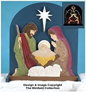 Amazon.com: Glowing Nativity Christmas Yard Art Woodworking Pattern ...