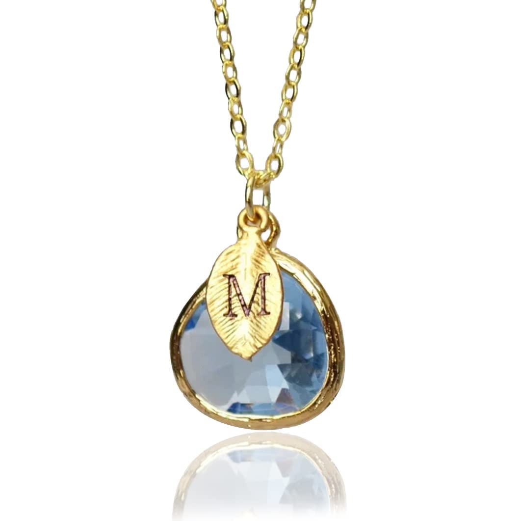 Amazon.com: December Birthstone Necklace, Blue Topaz Necklace ...