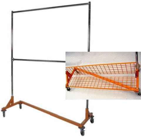 Amazon.com: Double Rail Z Rack Rolling Clothes, Clothing, Garment Rack ...