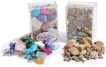 Gemstone and Rock Box Collection. Set of 2 Boxes : Amazon.co.uk: Home ...