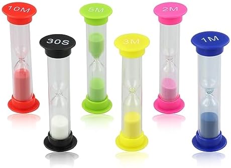 Sand Timer 6 Colors Hourglass Sandglass Sand Clock Timer 30sec / 1min ...