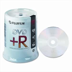 Fujifilm Media 25303100 DVD+R 4.7 GB 120 Minutes 16X Storage Media ...