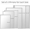 Amazon.com: Chende 2 PCS Rectangular Wall Mirror, 28" x 36" Large ...
