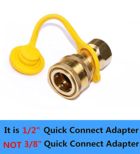Snapklik.com : 1/2 QDD LP Gas Quick Connect Disconnect Connector Solid ...