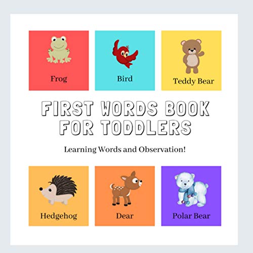 First Words Book For Toddlers: Activity Book Gift: A fun A-Z Alphabet ...