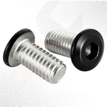 M6-1.0 x 10mm Flat Head Hex Socket Cap Screw Connection Screws ...