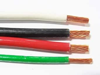 Wirenco 6 AWG White, Black and Red with 8 AWG Green THHN, Stranded ...